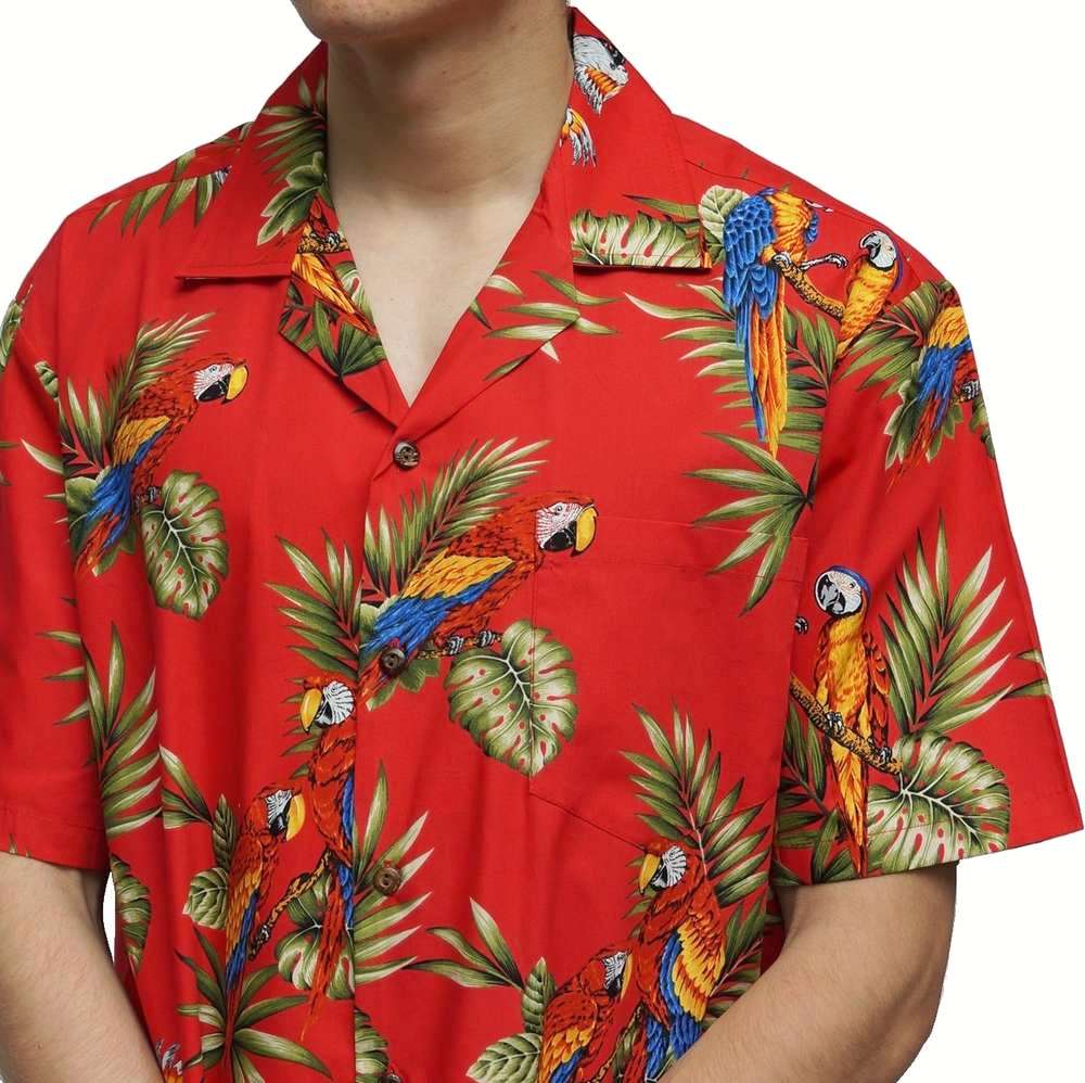 Chemise Hawaienne Royal Parrots Perroquets Et Aras Les Oiseaux Des