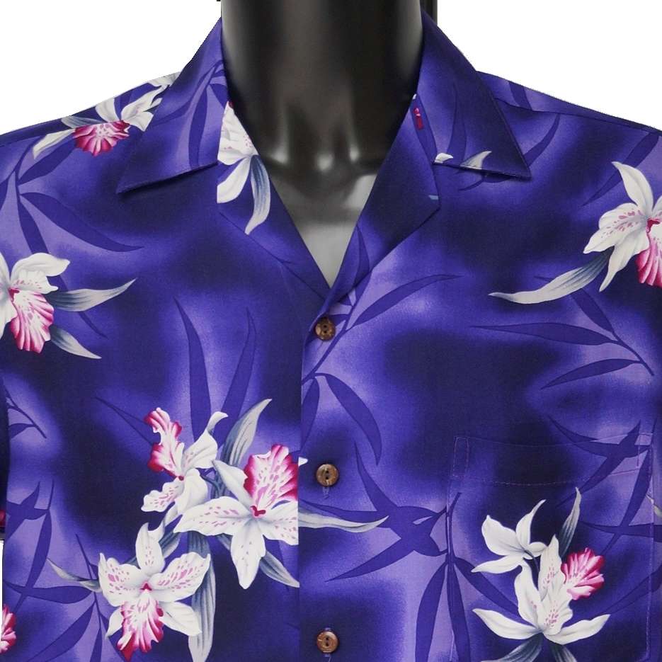 Chemise Hawaienne Du Violet Pour Cette Authentique Chemise Aloha On Aime