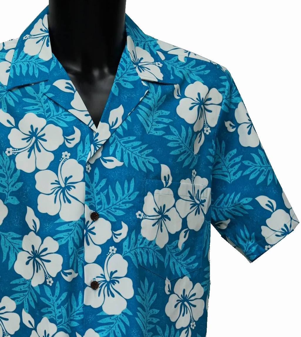Authentique Chemise hawaienne ...MOLOKAI TURQOISE